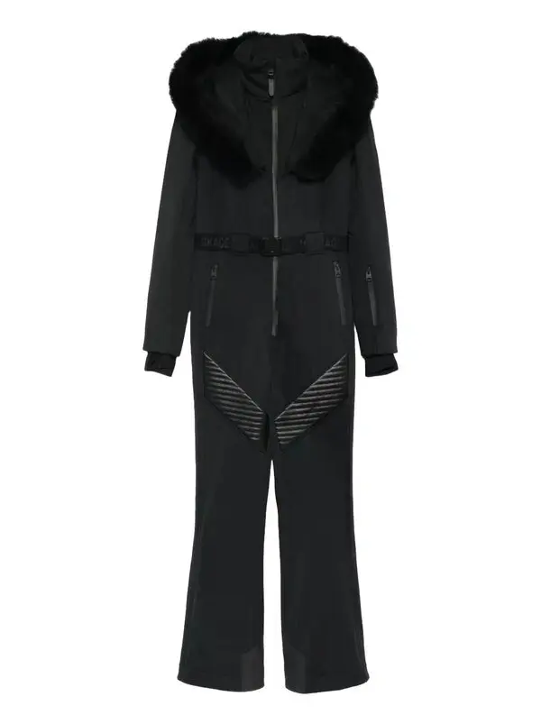 Mackage Fur Hooded Ski Suit - Black