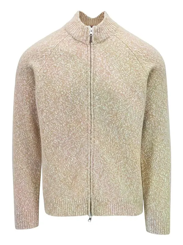 Peter Millar Lyle Zip-front Wool Cardigan - Neutrals