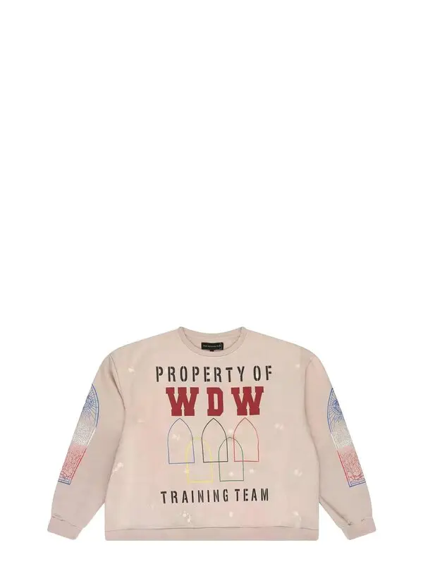 WHO DECIDES WAR BY EV BRAVADO Crew-neck Long-sleeve Sweatshirt - Neutrals