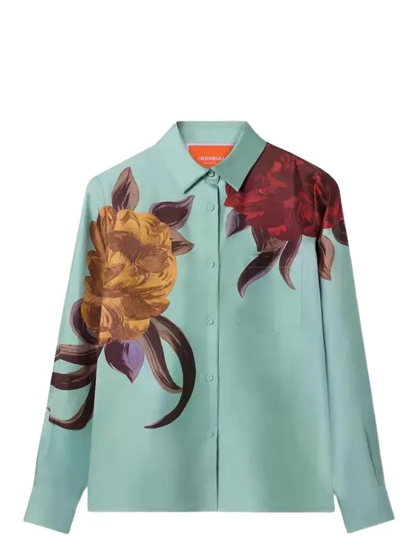 La DoubleJ Floral Print Shirt - Blue