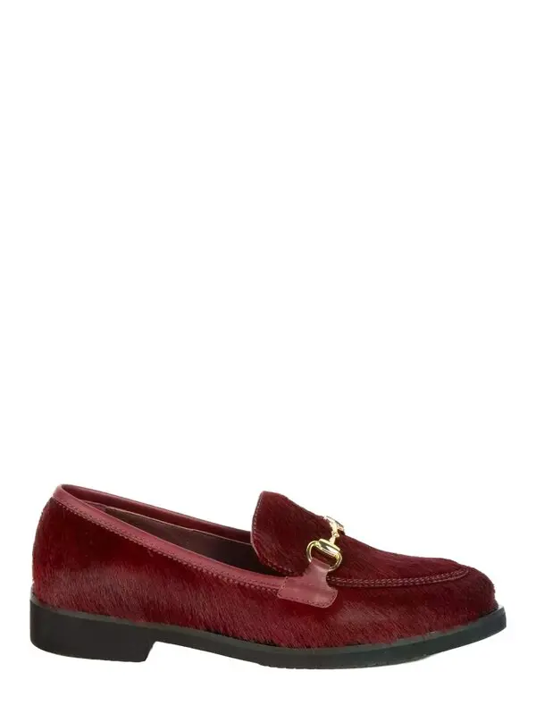 VIOLA RICCI Horsebit Loafers - Red