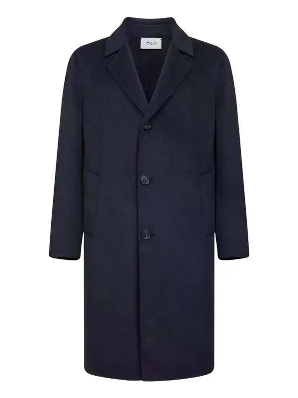 D4.0 Lapel Three-button Coat - Blue