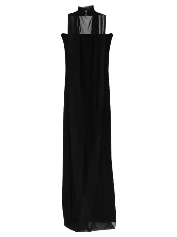 ATU BODY COUTURE Halterneck Gown - Black