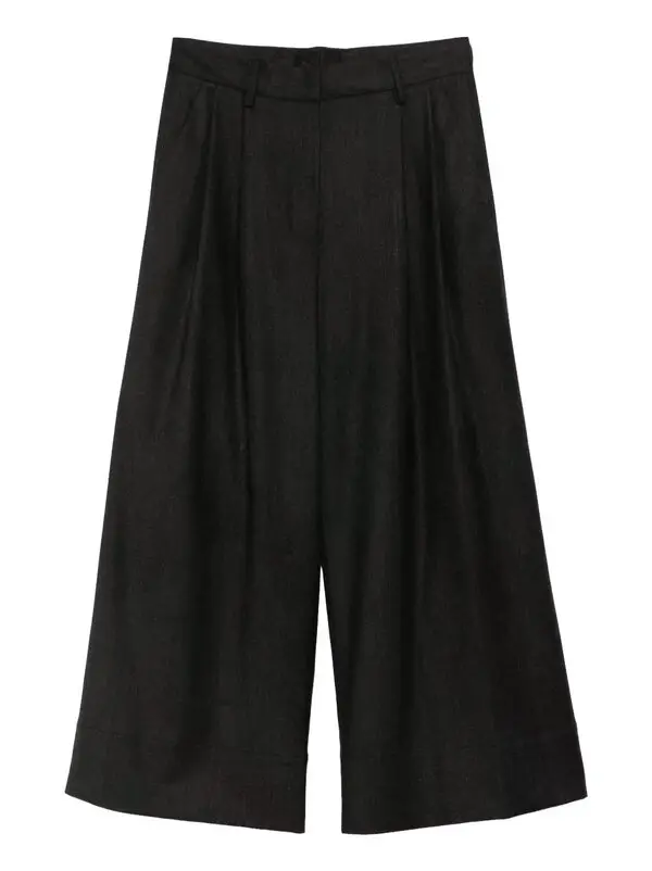 Antonelli Firenze Tenerife Pleated Palazzo Pants - Grey