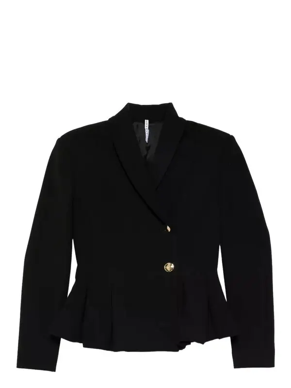 Liviana Conti Peplum Blazer - Black