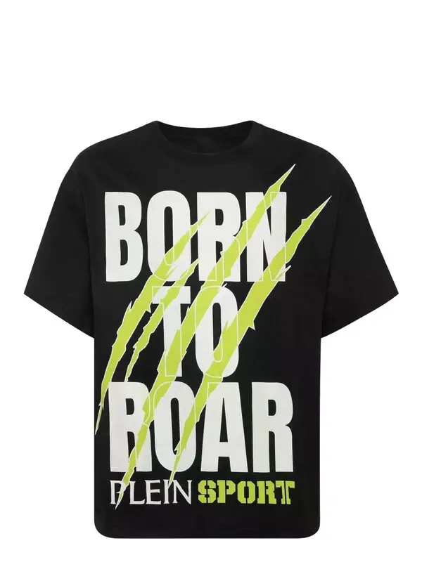 PLEIN SPORT Claw-print Roar T-shirt - Black