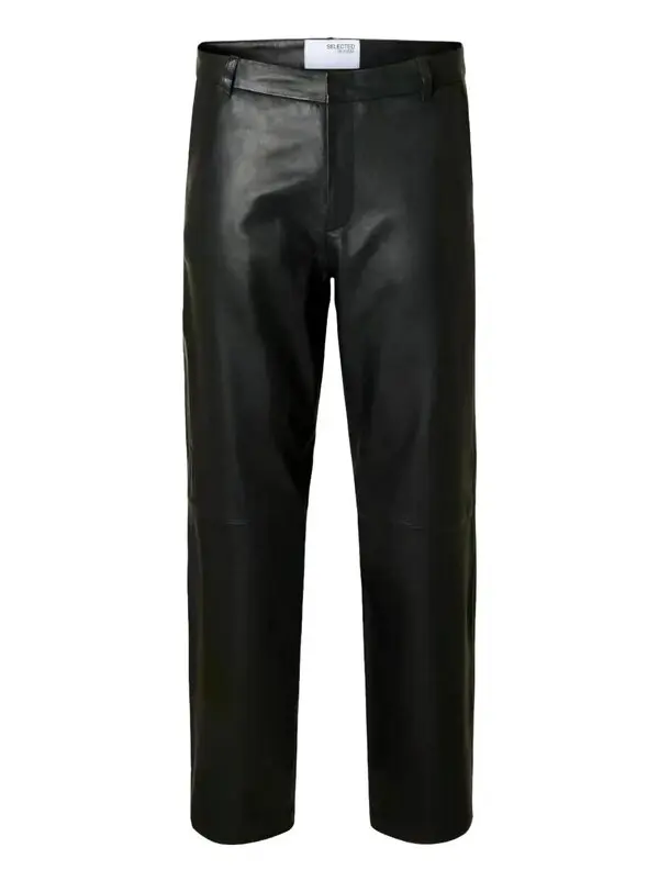 SELECTED Panelled Trousers - Black