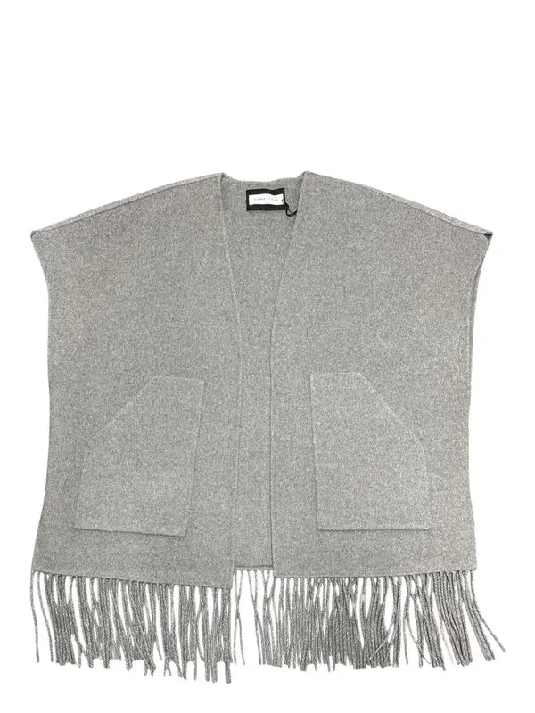 CARACTÈRE Fringed Cape - Grey