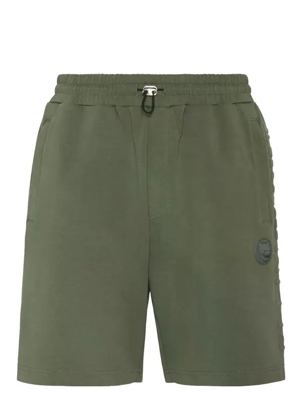 PLEIN SPORT Embossed-logo Track Shorts - Green