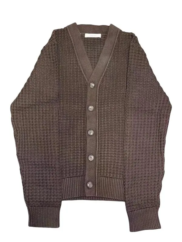 SELECTED Buttoned Cardigan - Brown