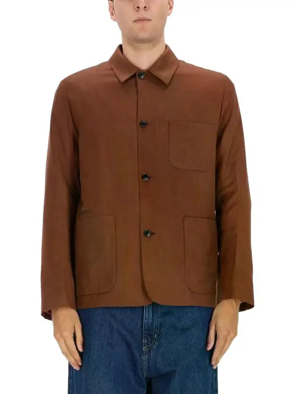 Paul Smith Patch-pocket Jacket - Brown