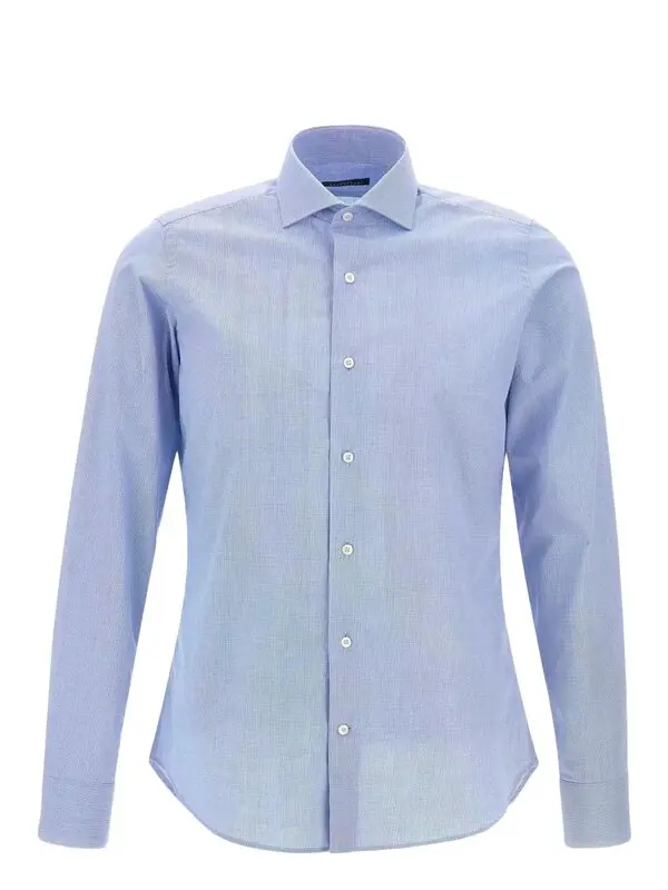 MARCHESANI Check-pattern Shirt - Blue