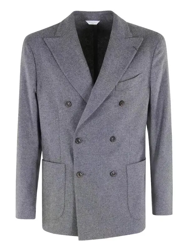 Boglioli Double-breasted Jacket - Grey
