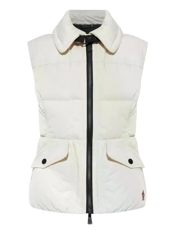 Moncler Padded Gilet With Pockets - Neutrals