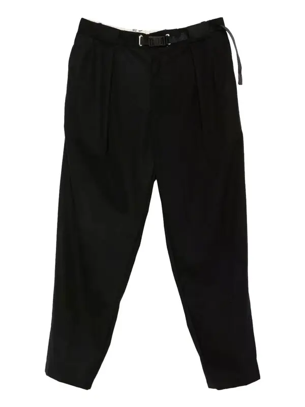 WHITE SAND Buckle Trousers - Black