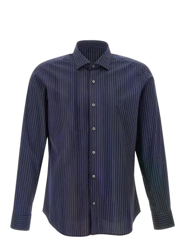 MARCHESANI Striped Shirt - Blue