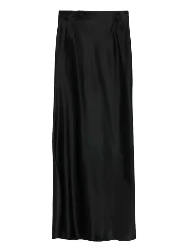 FRENKEN Base Flowy Seam Skirt - Black