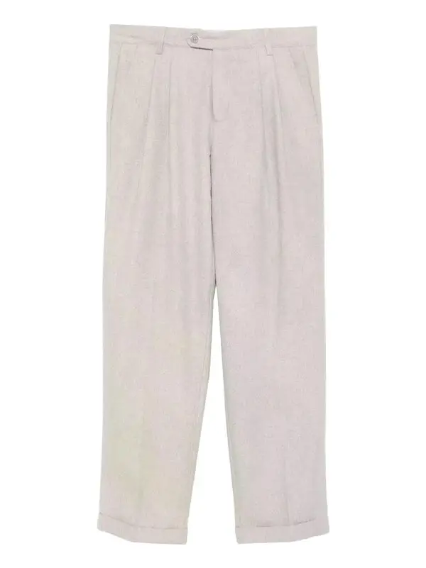 MARSEM Pleated Felt Trousers - Neutrals