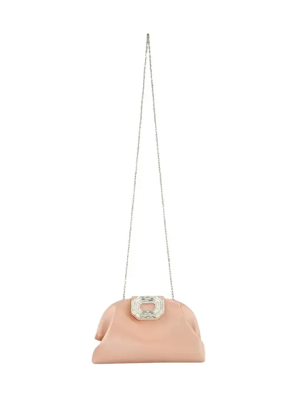 Amina Muaddi Camelia Chain-strap Clutch - Pink
