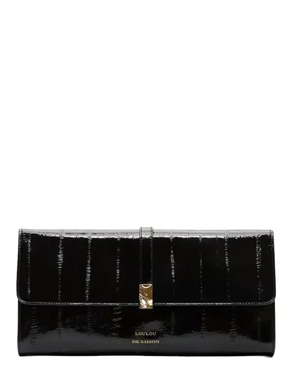 Loulou De Saison Lydian Clutch Bag - Black