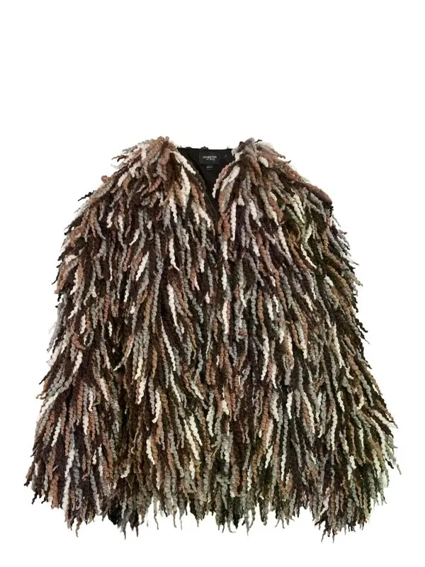 Giambattista Valli Rovings-fringe Coat - Brown
