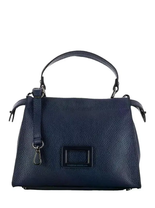 MARC ELLIS Leather Top Handle Tote Bag - Blue