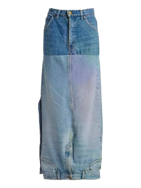 A.W.A.K.E. Mode Paneled Skirt - Blue