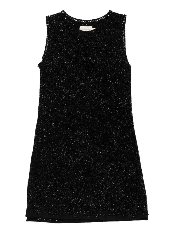 CECILIA PRADO Neuza Beaded Sleeveless Dress - Black