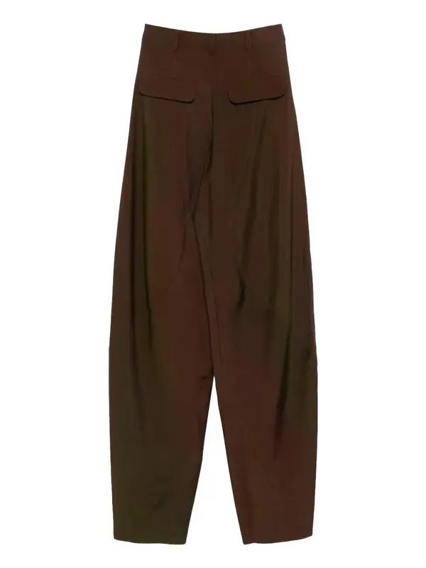 ZOMER Panelled Pocket Trousers - Brown