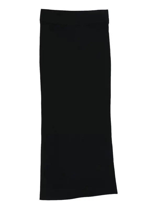 ENTIRE STUDIOS Elasticated-waist Midi Skirt - Black