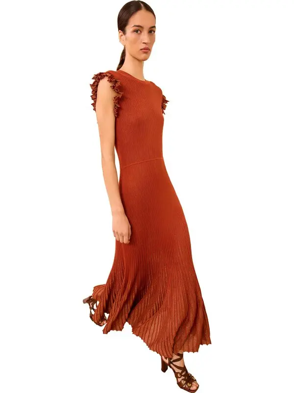 Ulla Johnson Noelle Midi Dress - Copper