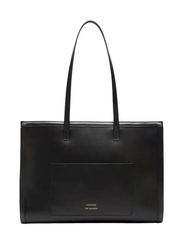 Loulou De Saison Anyla Leather Tote Bag - Black