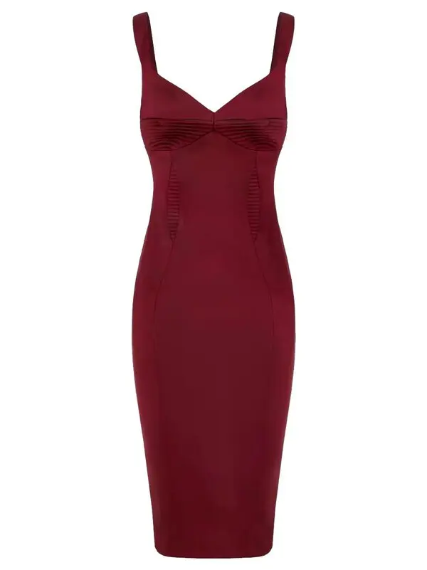 MURMUR Haze Sweetheart Strap Dress - Red