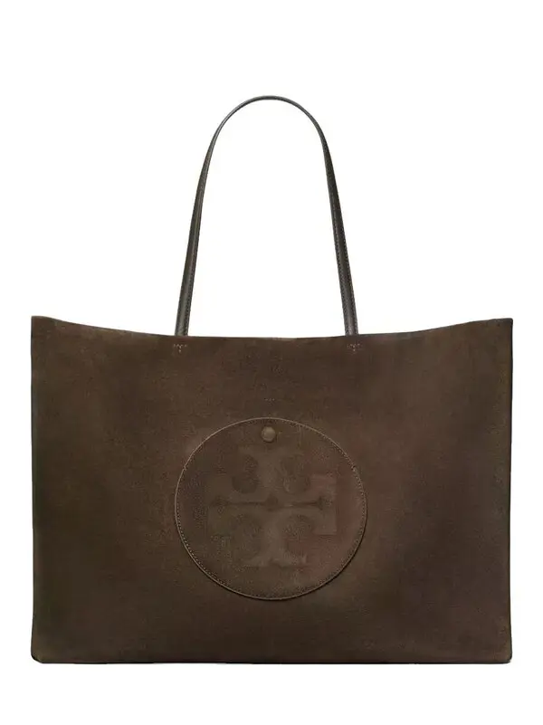 Tory Burch Ella Suede Tote Bag - Brown