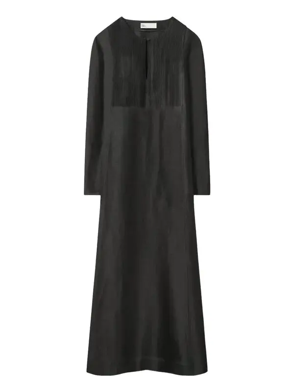 Tory Burch Pleated-panel Caftan - Black