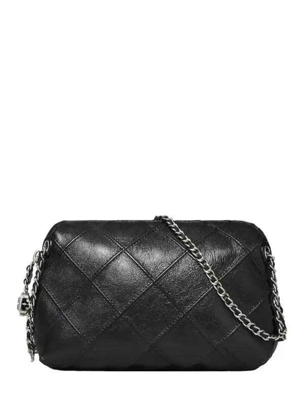 Tory Burch Fleming Quilted Mini Bag - Black