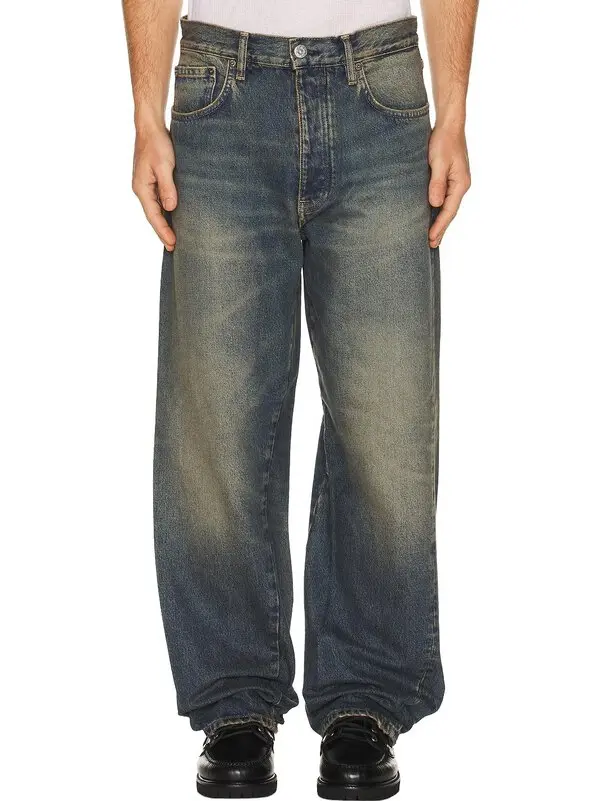 SUNFLOWER Wide Twist Denim - Dirty Blue