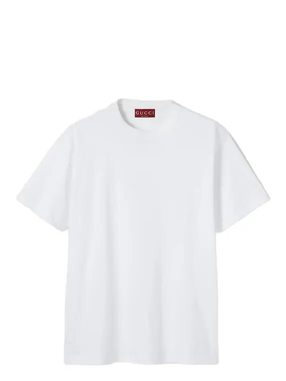 Gucci Cotton Jersey T-shirt With Embroidery - White