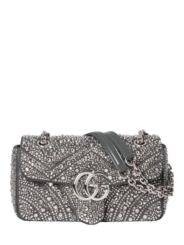 Gucci Gg Marmont Shoulder Bag - Grey