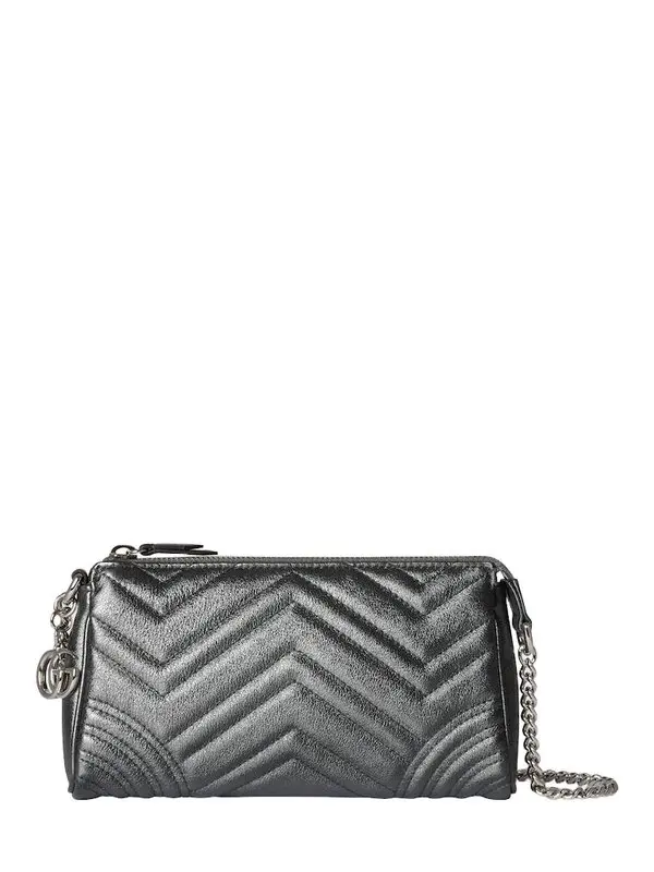 Gucci Gg Marmont Small Shoulder Bag - Grey