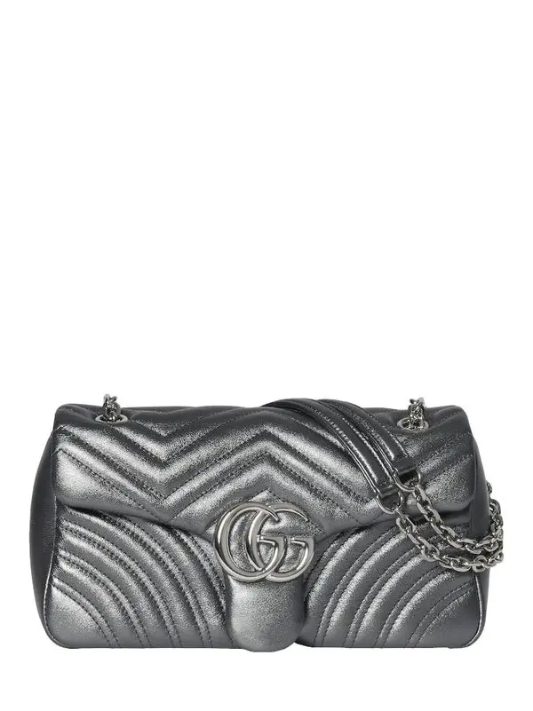 Gucci Gg Marmont Medium Shoulder Bag - Grey