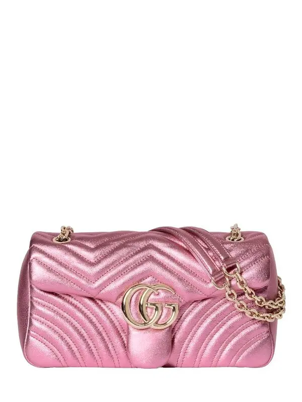 Gucci Gg Marmont Medium Shoulder Bag - Pink