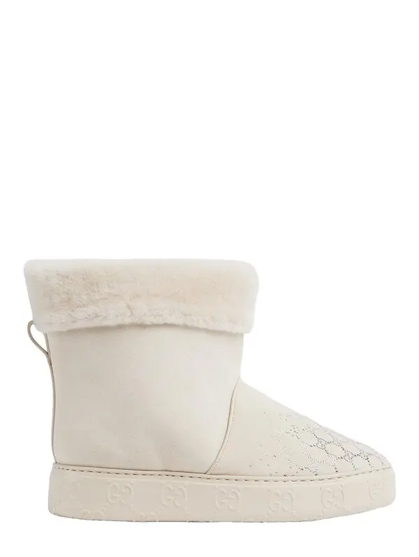 Gucci Boots With Merino Wool Lining - White