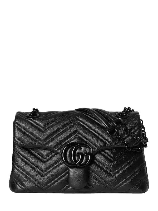 Gucci Gg Marmont Small Shoulder Bag - Black