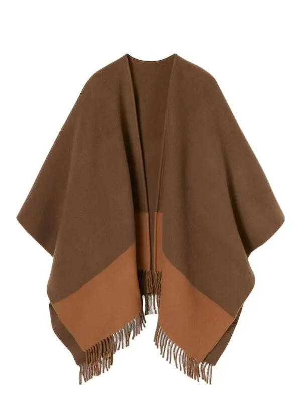 Gucci Wool Cashmere Cape - Brown