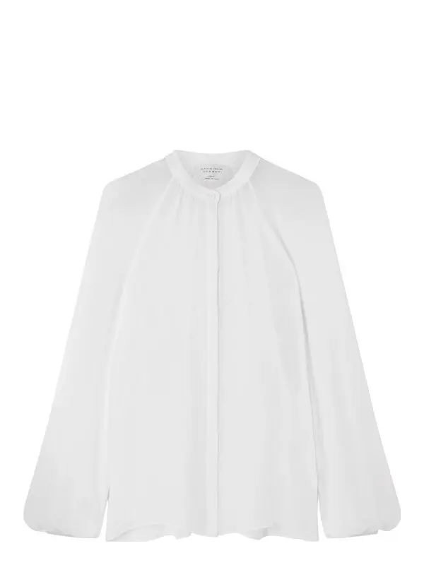 Gabriela Hearst Gian Silk-chiffon Blouse - Neutrals