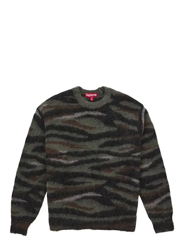 Supreme Brushed Mohair Sweater - Tiger Camo