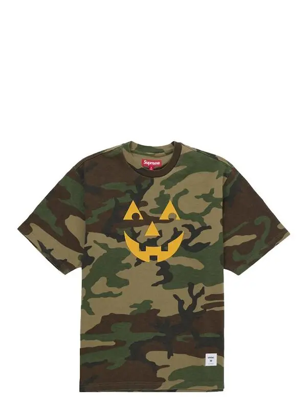 Supreme Pumpkin Short Sleeve Top - Woodland Camo