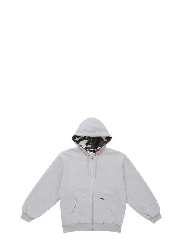 Supreme Reversible Zip Up Hooded Sweatshirt - Ash Grey