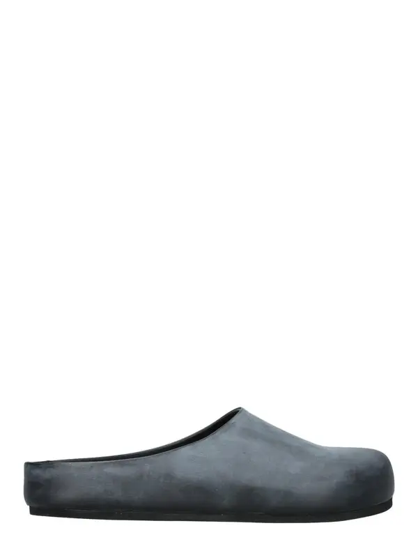 REPRESENT Leather Distressed Mules - Black